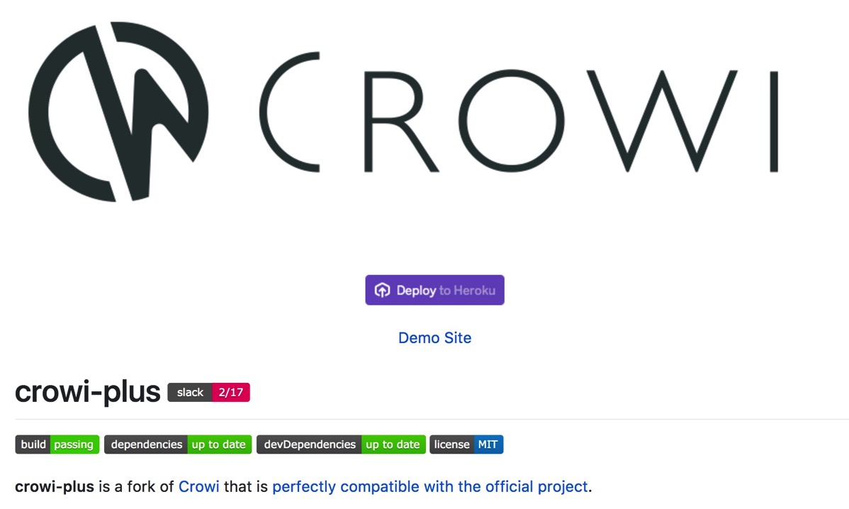 最強のwikiらしい「crowi-plus」をHerokuにデプロイして触ってみた - テストウフ
