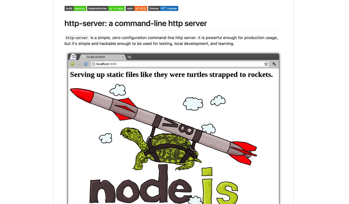node.jsのhttp-serverを使って一瞬で簡易Webサーバを起動する - テストウフ